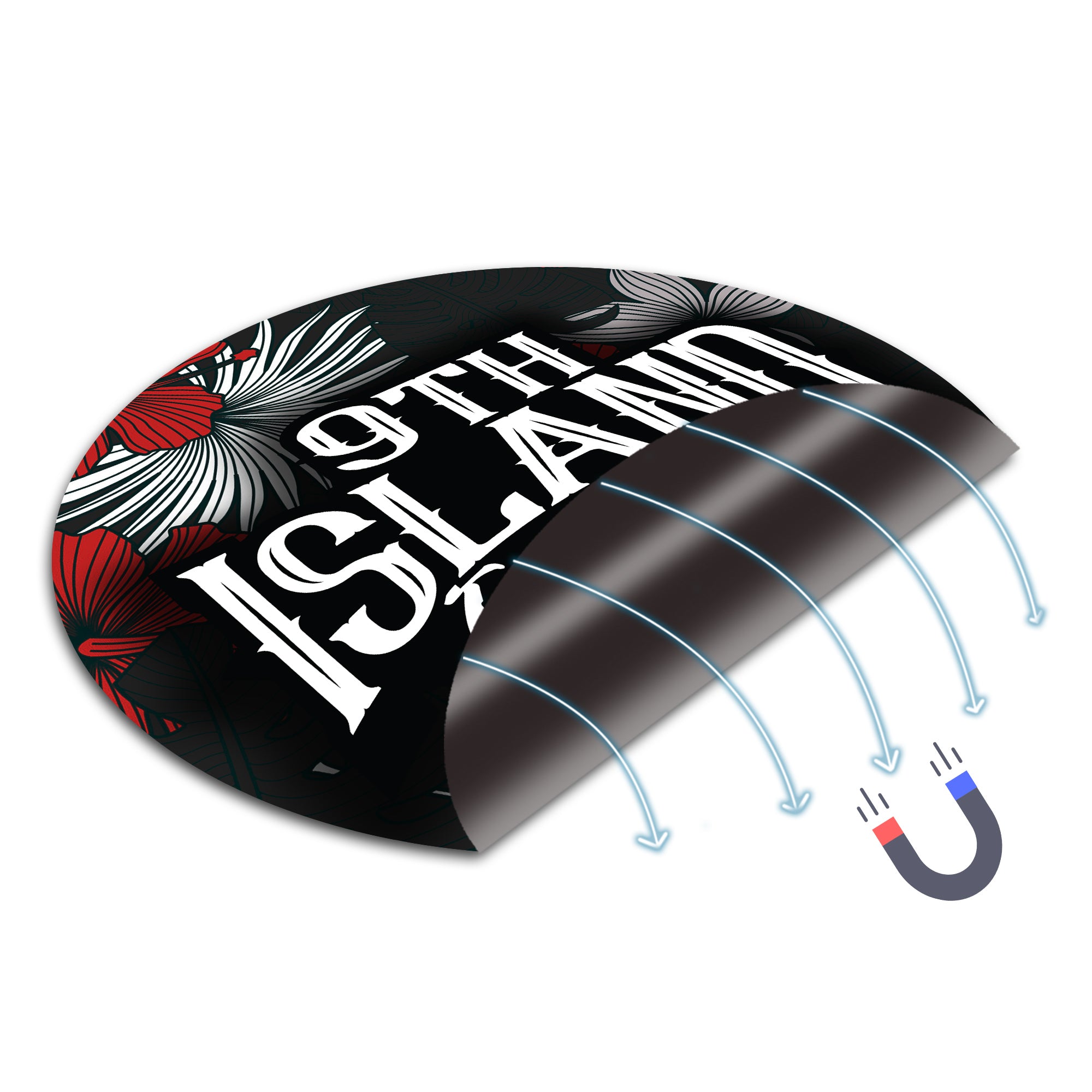 Circle Magnet Decal – 9th Island Imaging